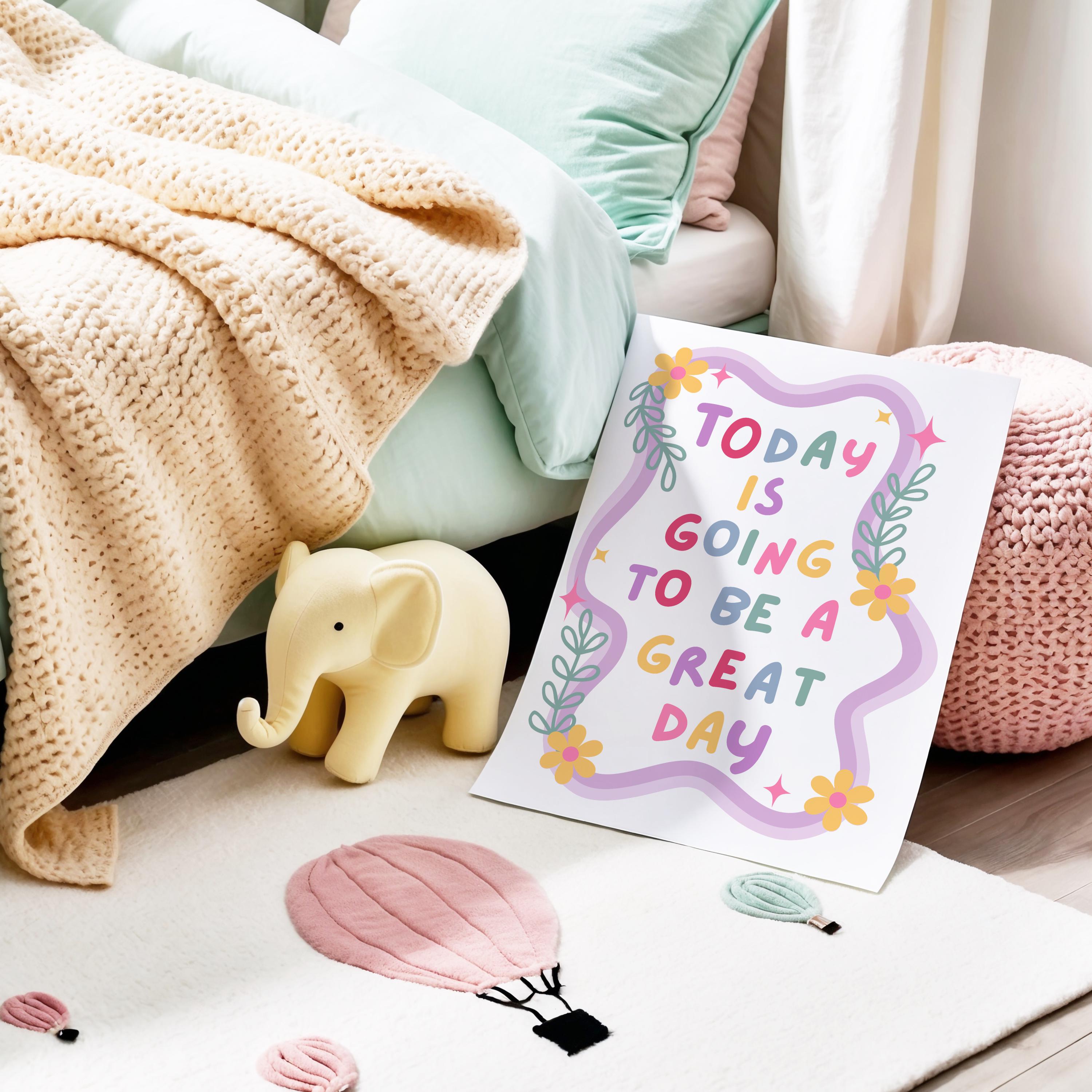 Today is Going to Be A Great Day Print, Positive Thinking Poster ...