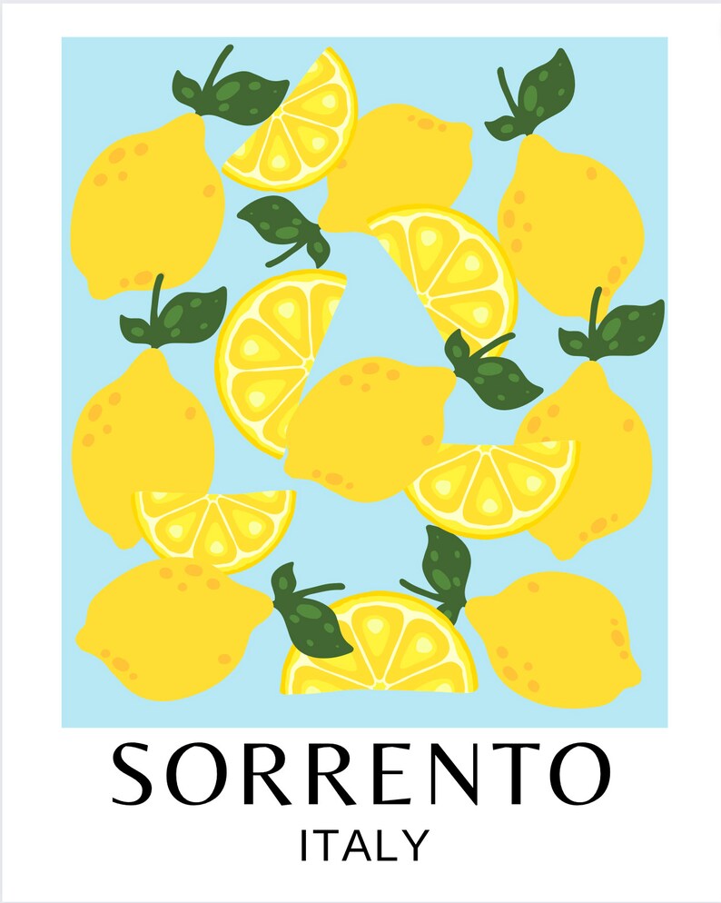 Sorrento Lemons Wall Art Amalfi Coast Wall Art Italian - Etsy