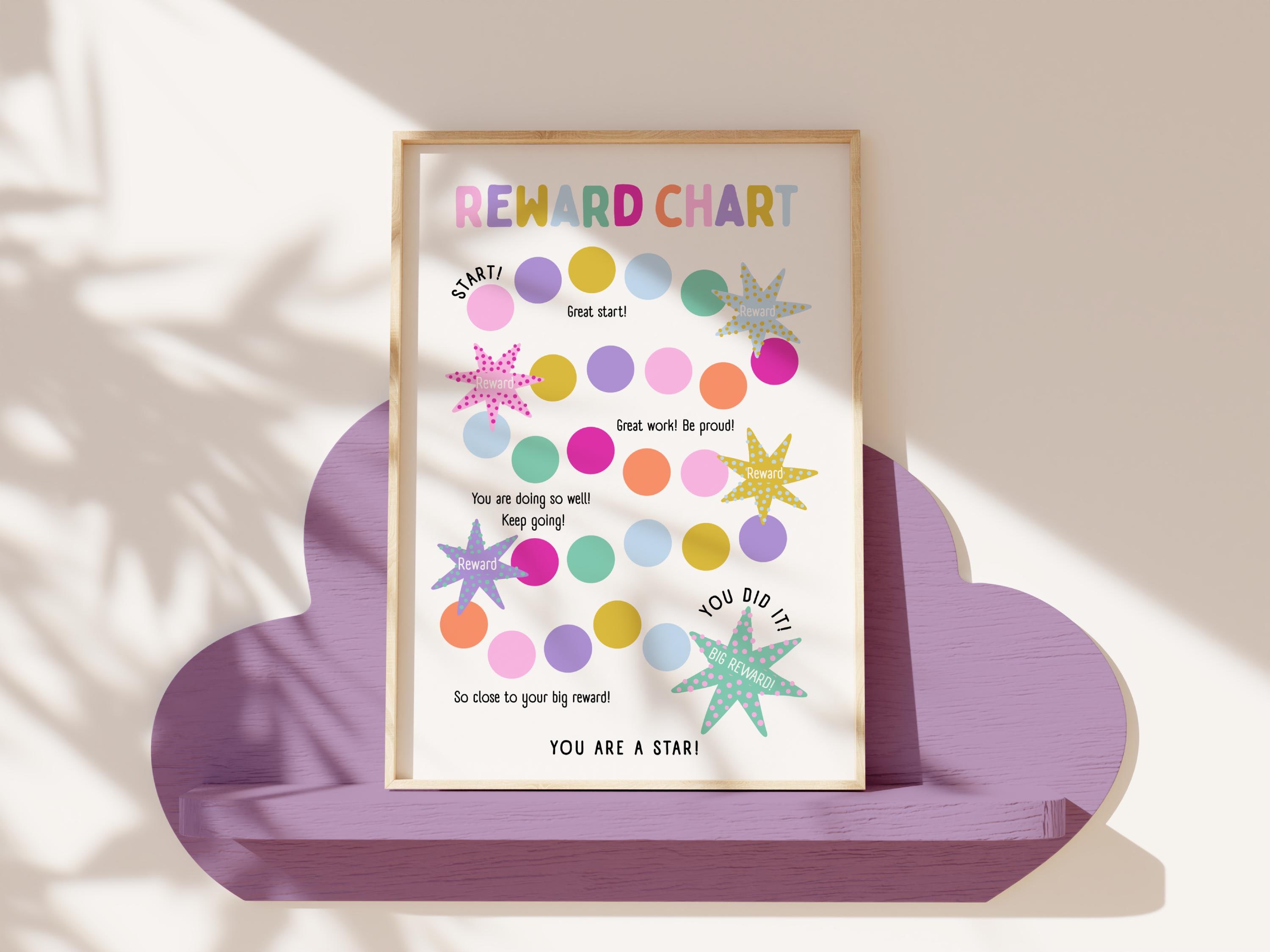Printable Kids Reward Chart, Behaviour Chart for Children, Star Reward ...