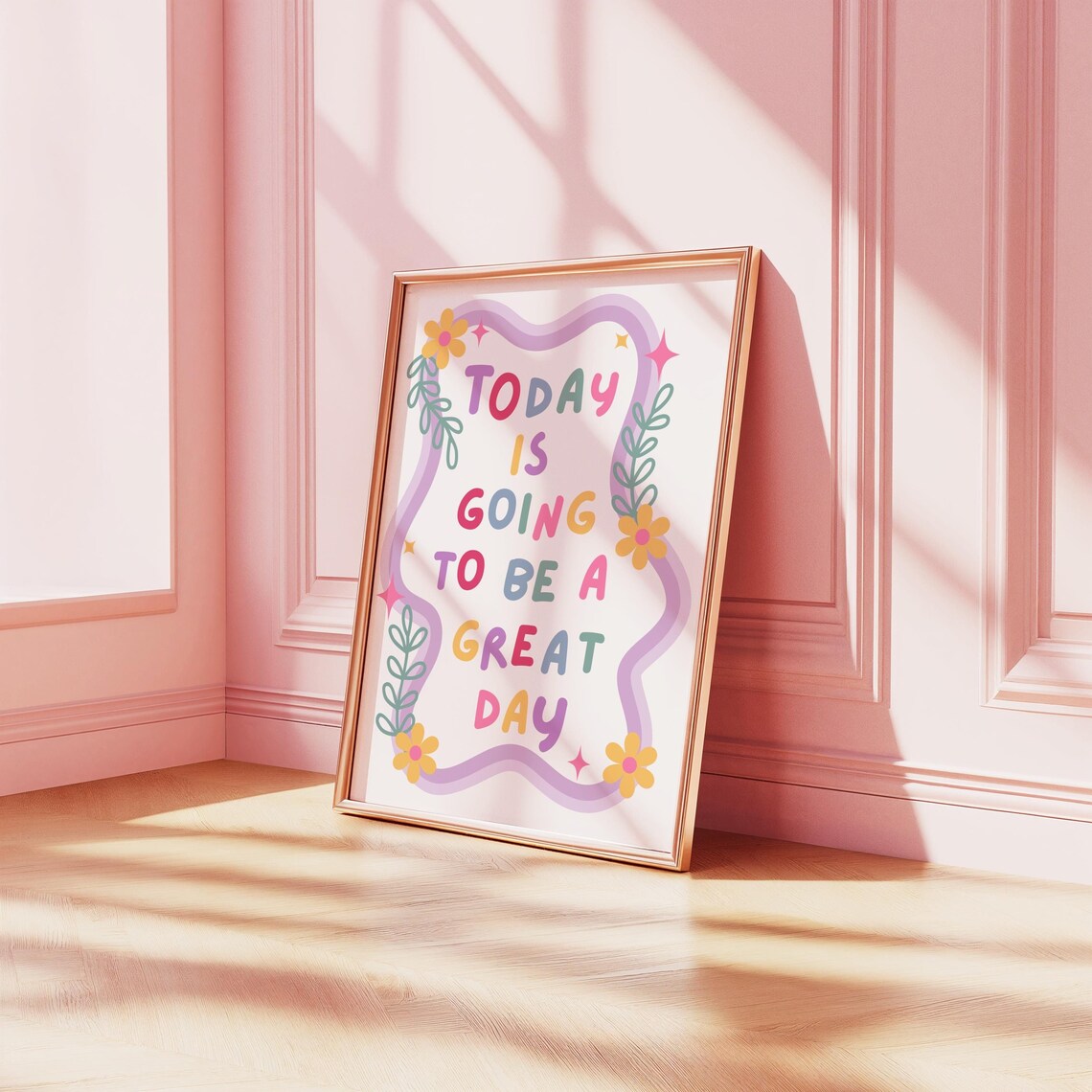 Today is Going to Be A Great Day Print, Positive Thinking Poster ...