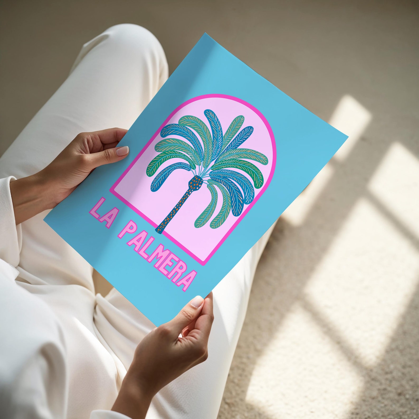 PALM TREE Print, La Palmera Wall Art, Summer Aesthetic, Tropical ...