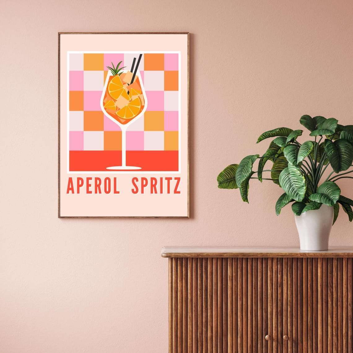 Aperol Spritz Wall Art, Italian Cocktail Print, Food and Drink Poster ...