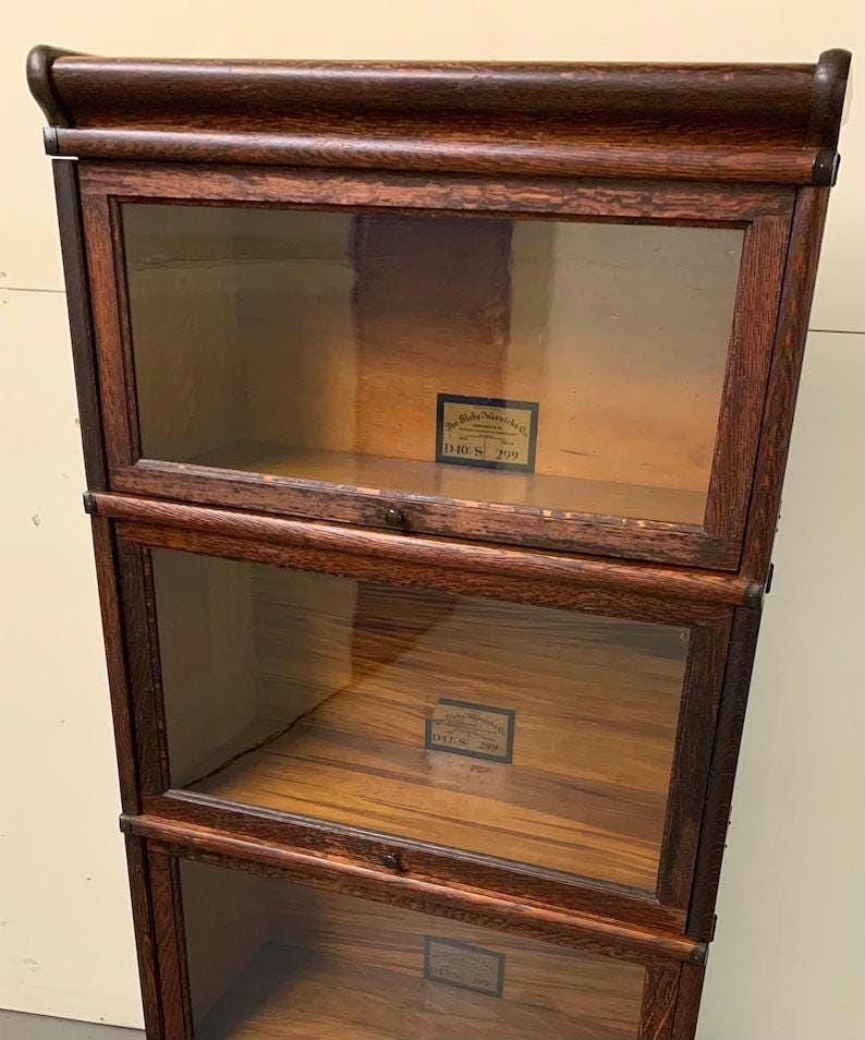 Globe-wernicke 3 Unit Barrister Book Case - Etsy