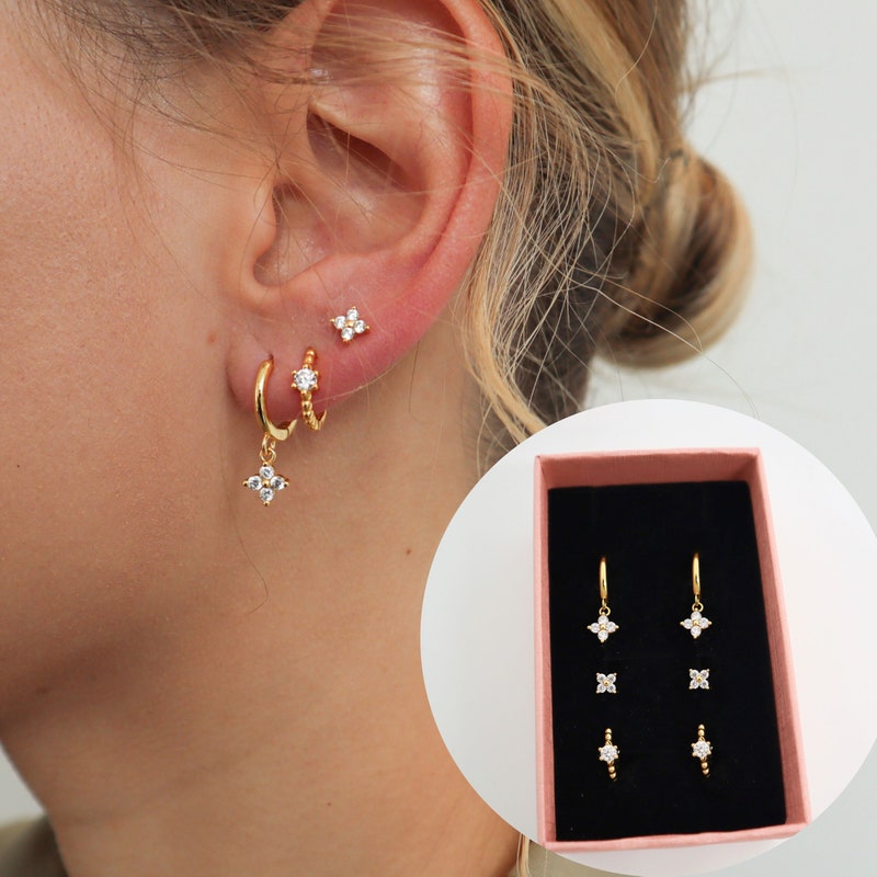 Gold Earring Stacks - Etsy