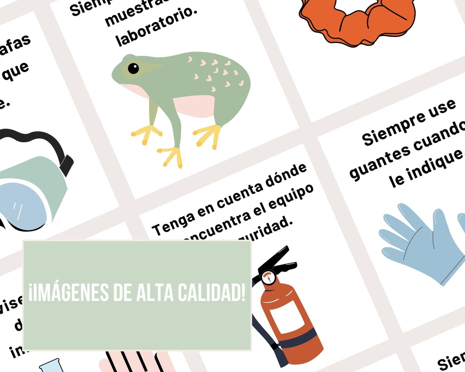 Póster Del Laboratorio De Ciencias Para Aulas De Intermedia Y ...