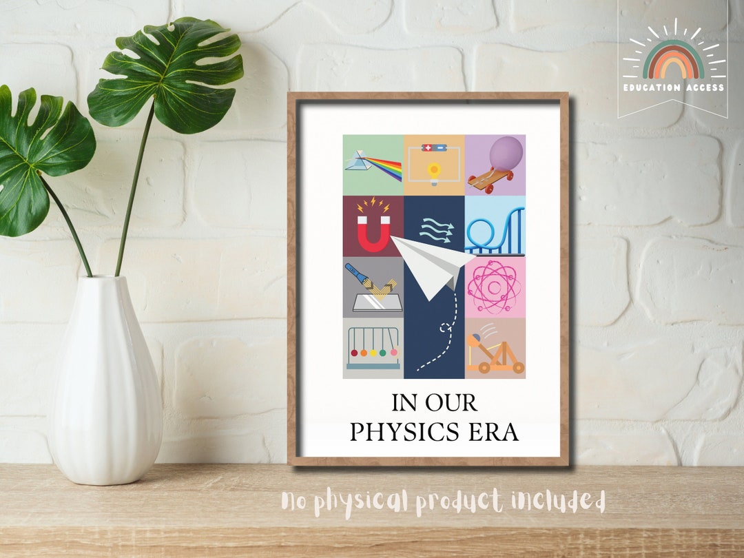 Taylor Swift Classroom Poster, Gift for Physics Teachers, Physics Era ...