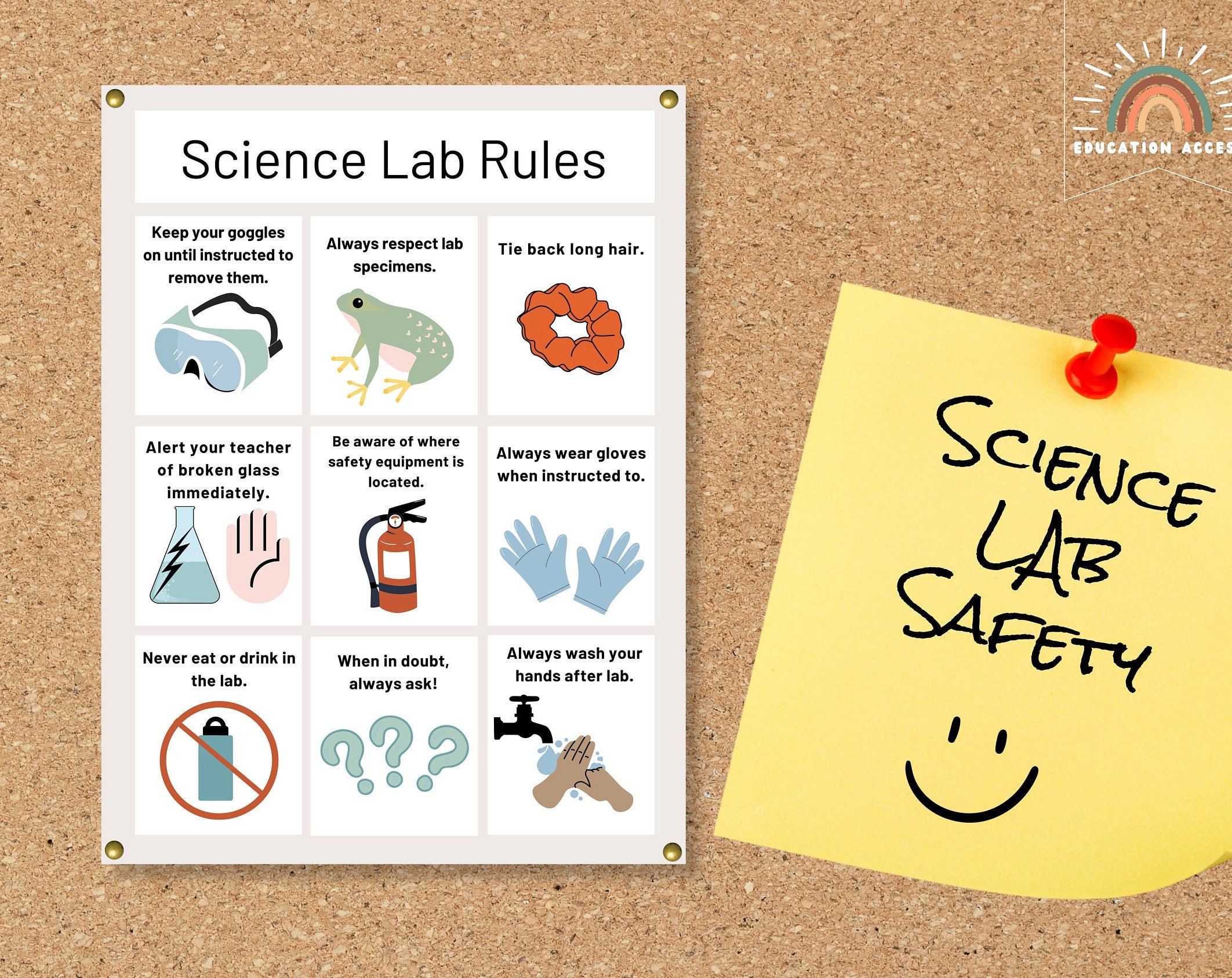 Science Classroom Decor for Middle School and High School - Printable ...