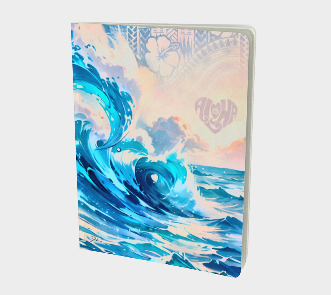 Aloha Waves Sketchbook, Journal, Notebook Gift for Her Hawaiian Design ...