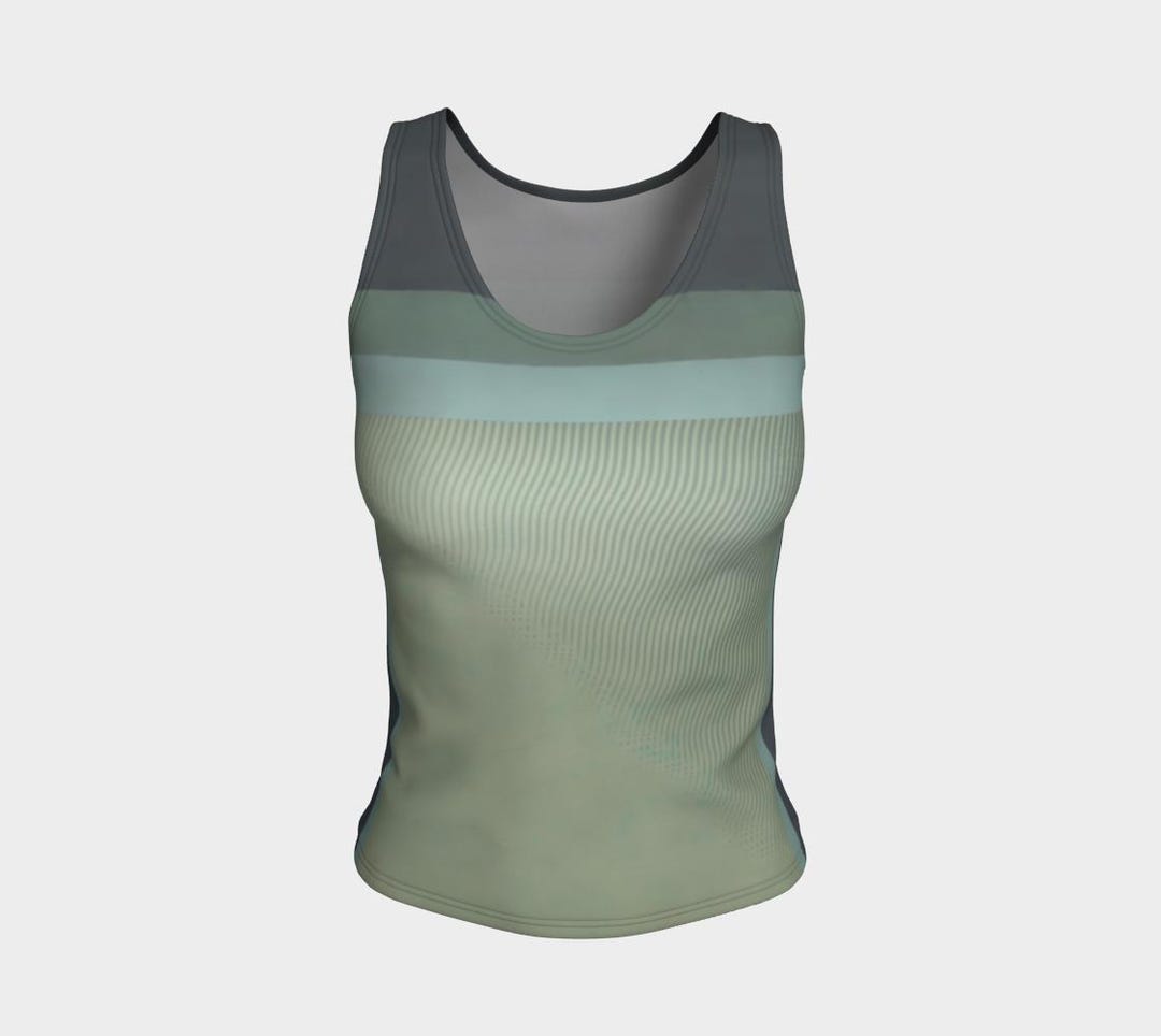 Vintage Style Tank Top Simple Beautiful Design, Neutral Colors With ...