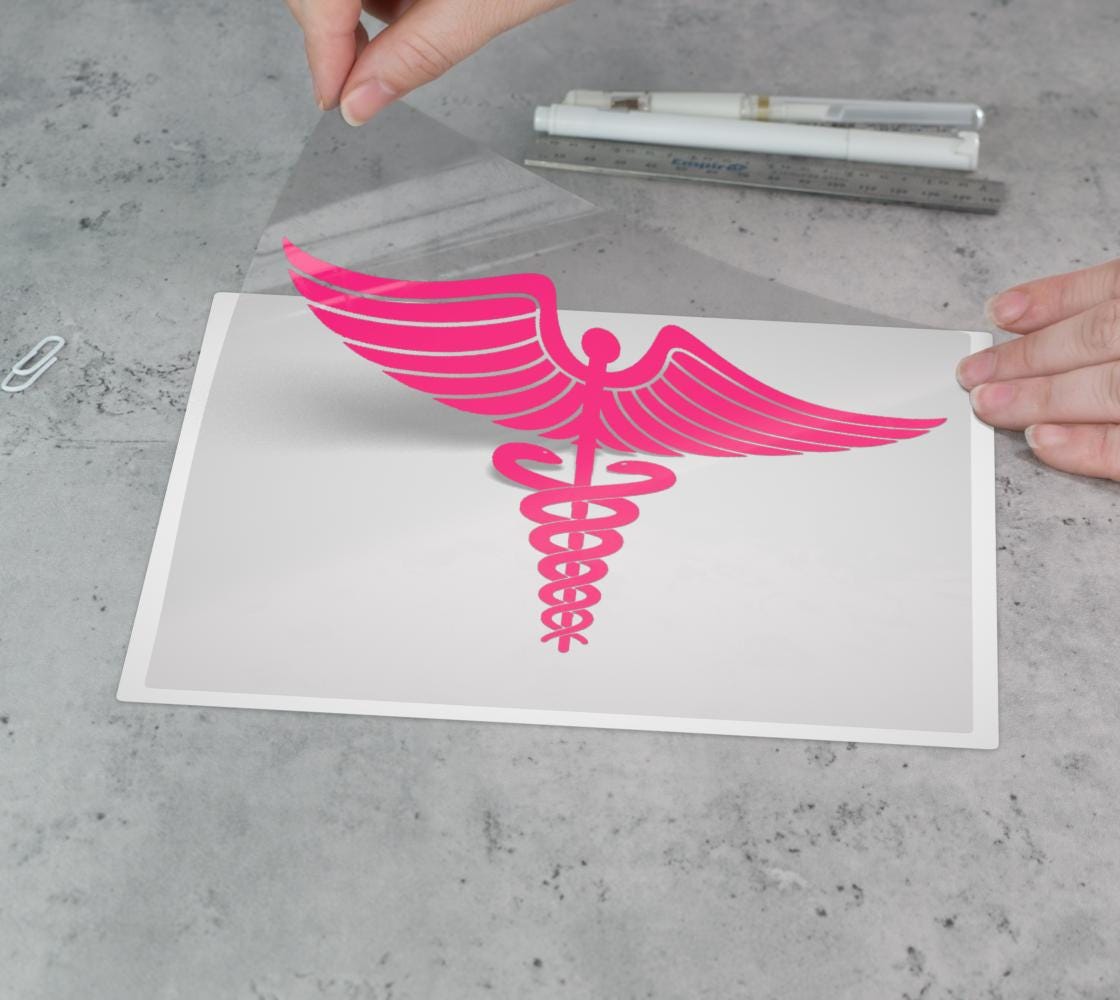 3 Sizes Medical Symbol PINK Decal for Nurses, Doctors or Anyone in the ...