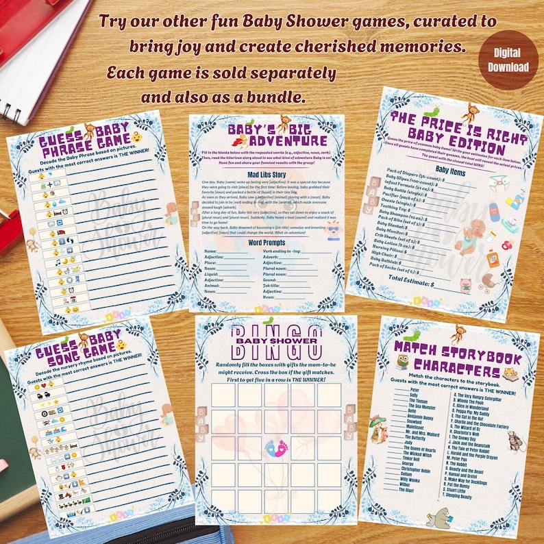 The Price is Right Baby Shower Game | New Baby Fun Games | Classic Baby ...