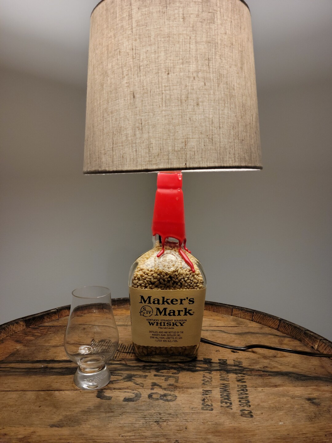 Maker's Mark Table Lamp - Etsy
