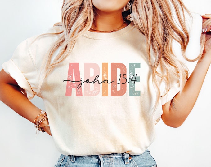 Abide Definition Shirt Church Shirt Religious Shirt Inspirational Shirt ...
