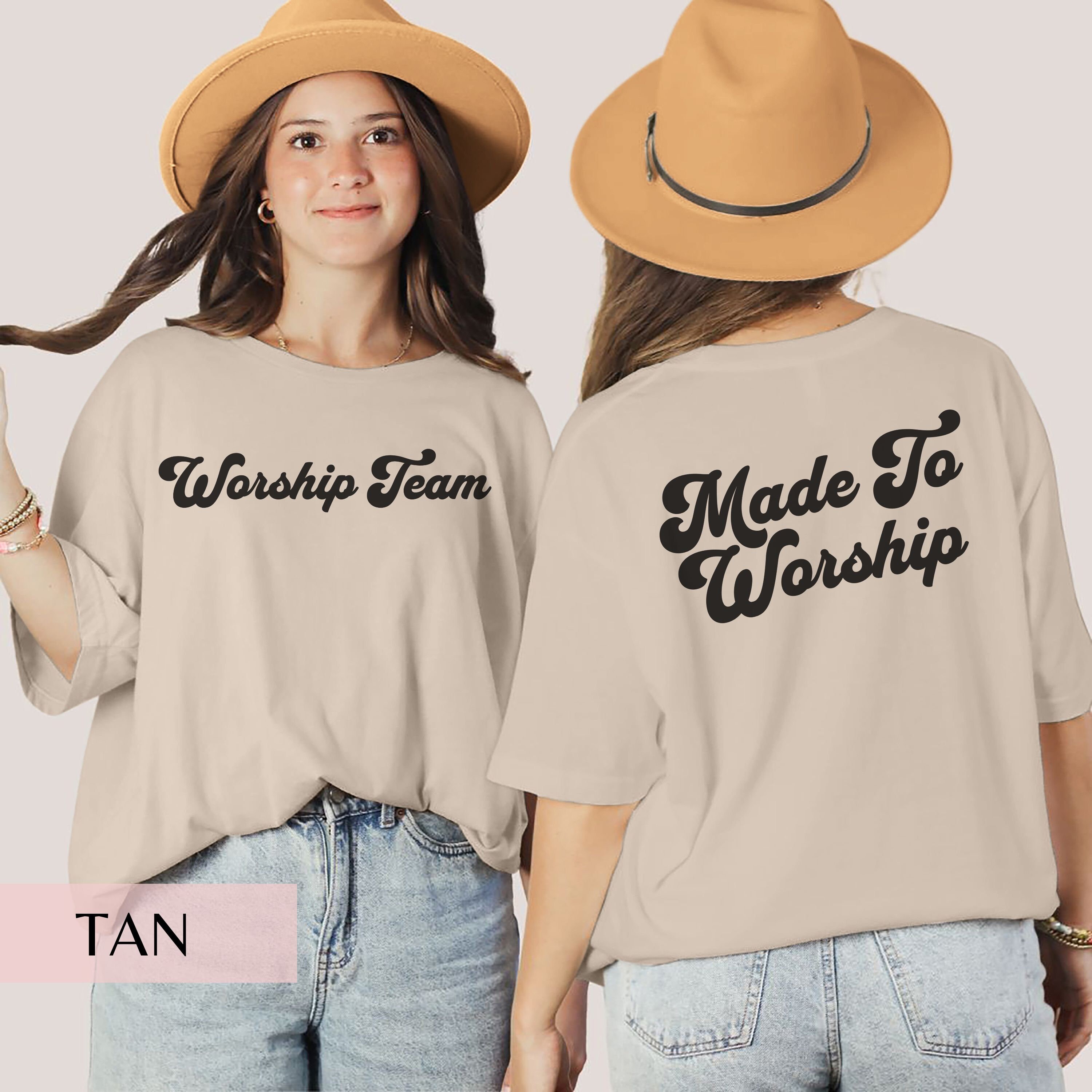 Worship Team Shirt, Worship Team Gift, Made to Worship, Worship Leader ...