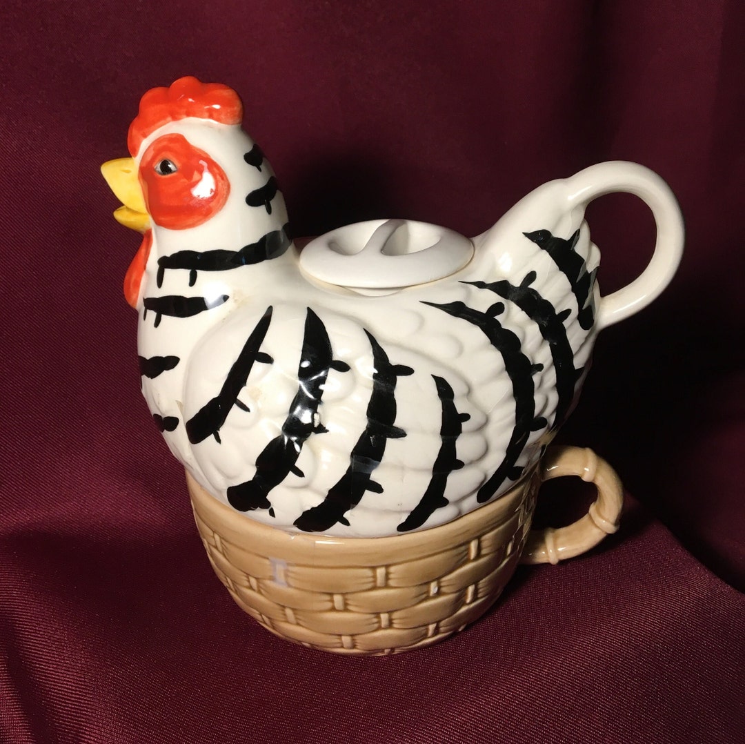 Vintage Nesting Hen Tea for One Cottagecore Kitsch - Etsy