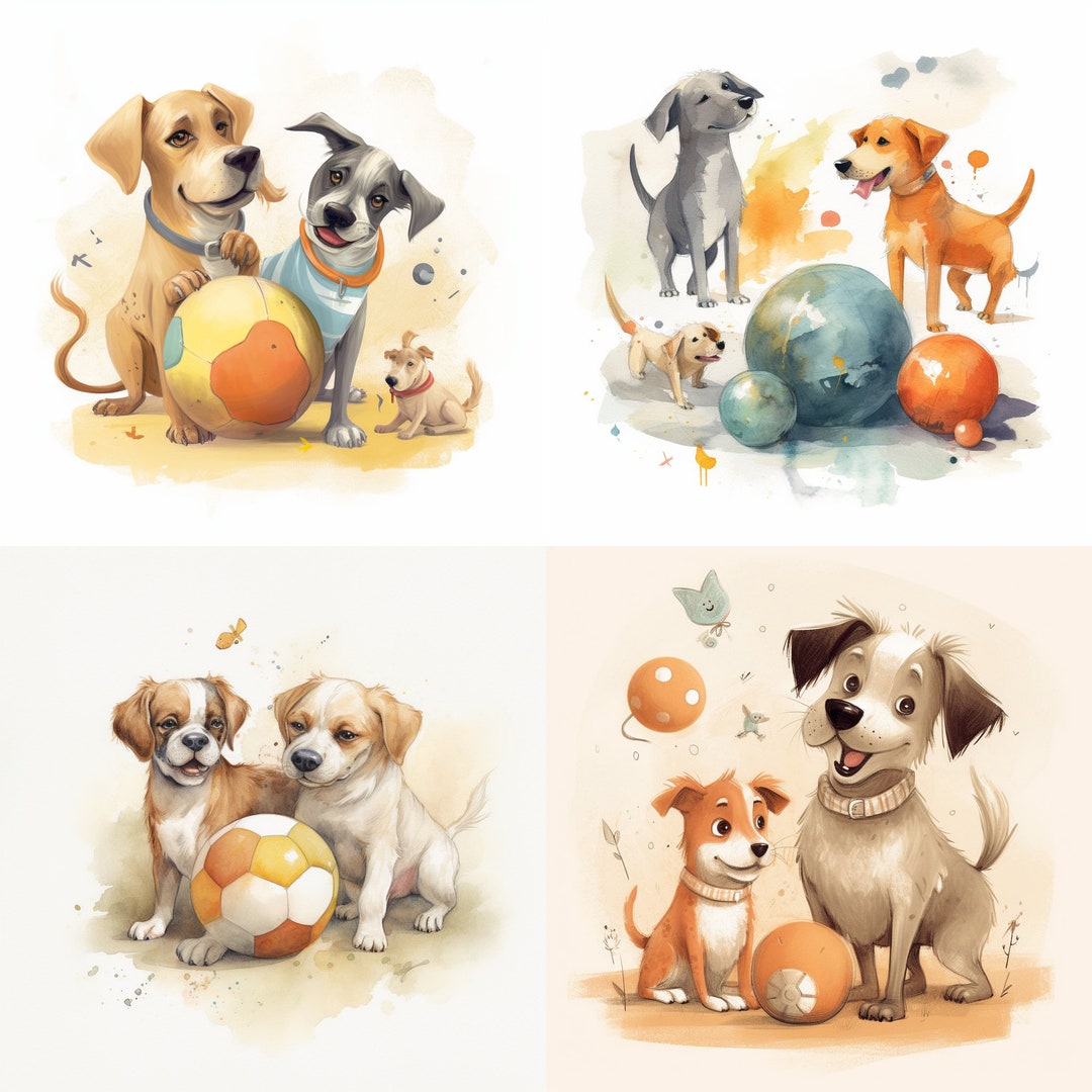 Dogs Playing Nursery - Etsy