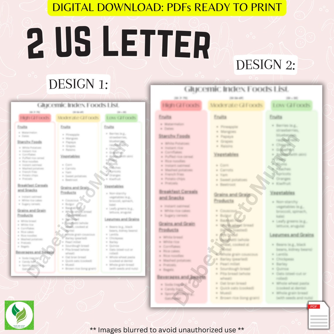 Printable Glycemic Index Food List, Low Gi Index List Low Gi Foods List ...