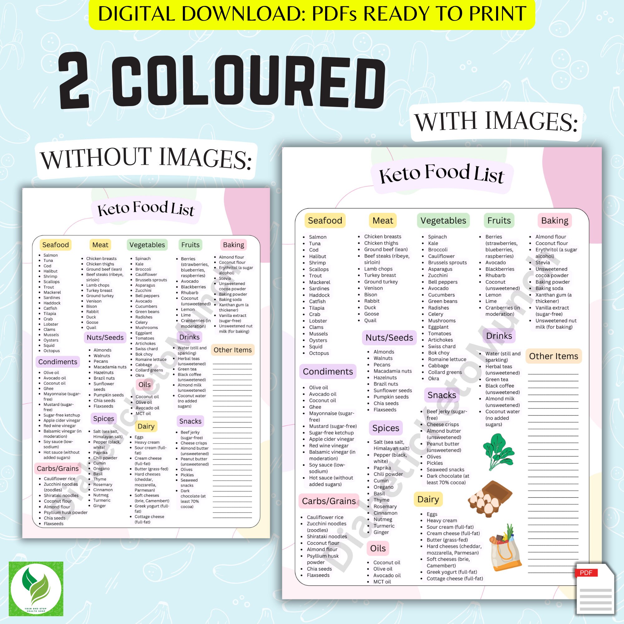 Ketofriendly List, Keto Food List, Keto Grocery List, Keto Diet List ...