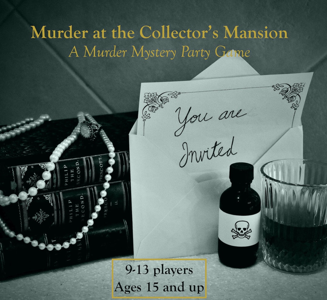 Murder at the Collector's Mansion: Murder Mystery Party Game - Etsy