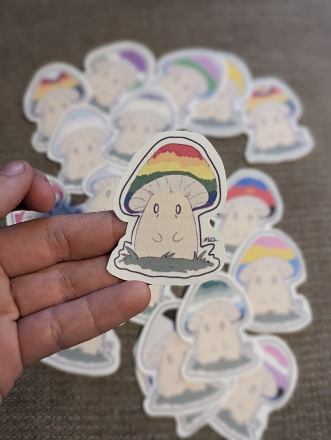 Pride Mushroom Stickers Collection! - Etsy