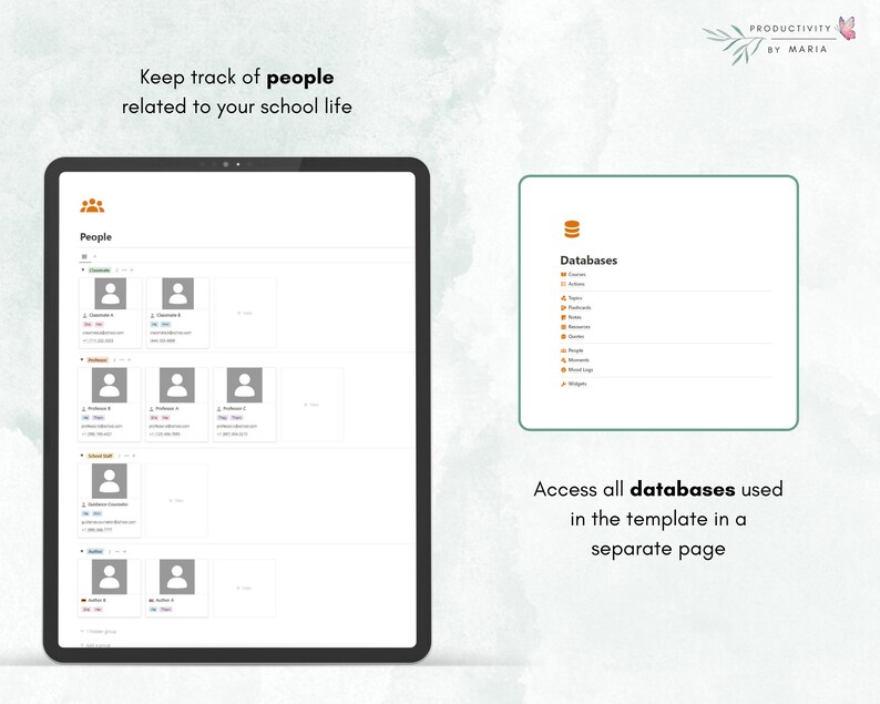 All in One Student Dashboard Notion Template Ultimate Student Planner ...