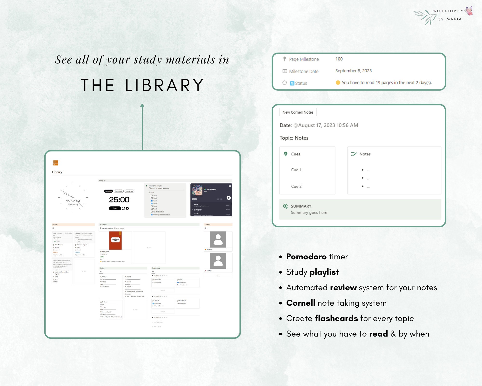 All in One Student Dashboard Notion Template Ultimate Student Planner ...