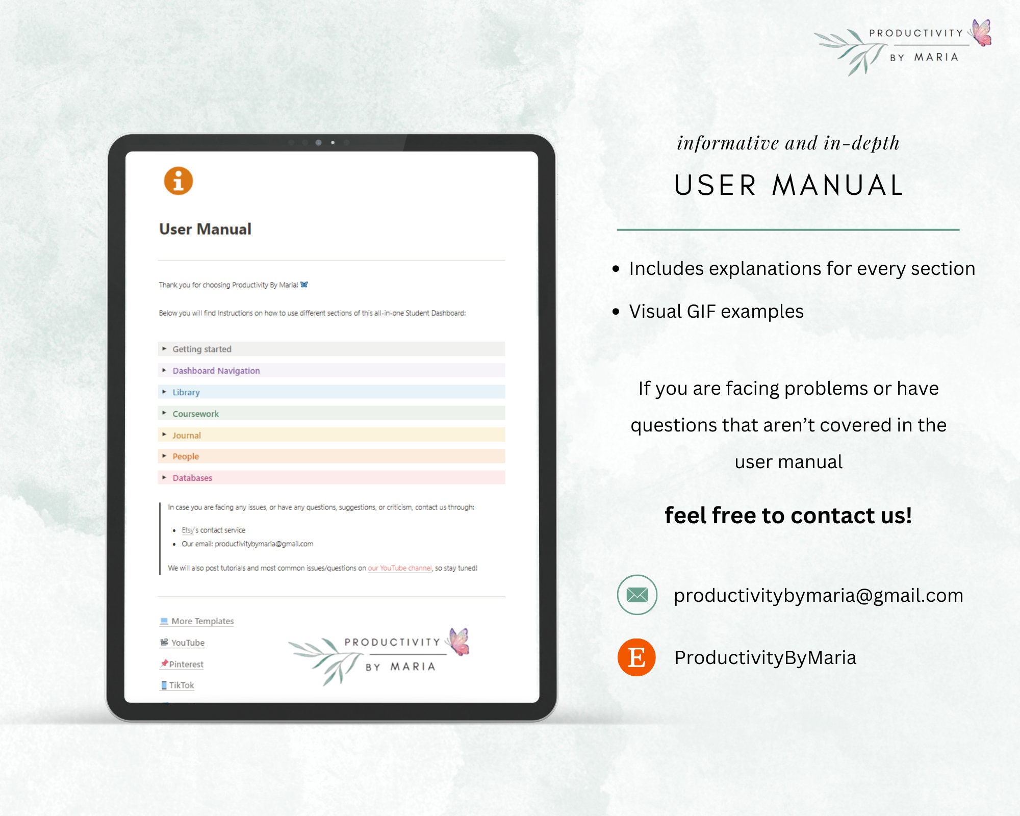All in One Student Dashboard Notion Template Ultimate Student Planner ...