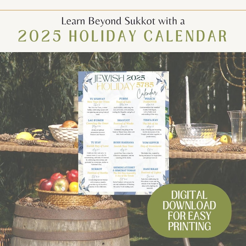 Sukkot Activity Pack: Christian Family Study Guide (digital Download ...