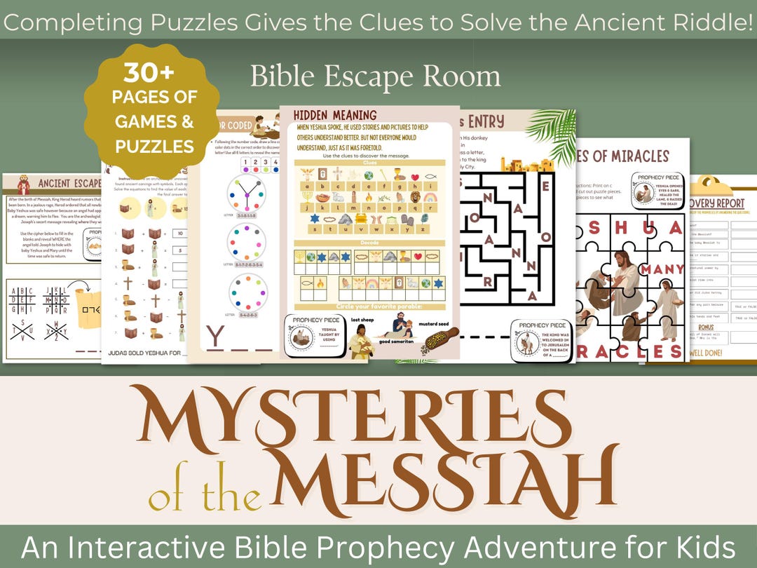 Mysteries of the Messiah Bible Game: Bible Escape Room | Prophecy ...