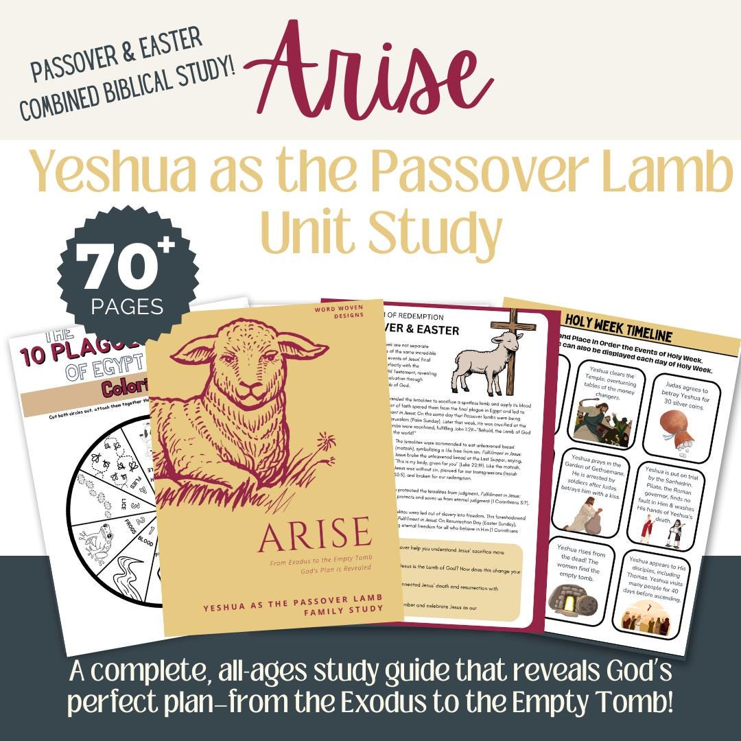 Passover & Easter Study Guide | Easter Printables | Resurrection Day ...