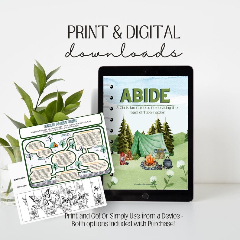 Sukkot Activity Pack: Christian Family Study Guide (digital Download ...