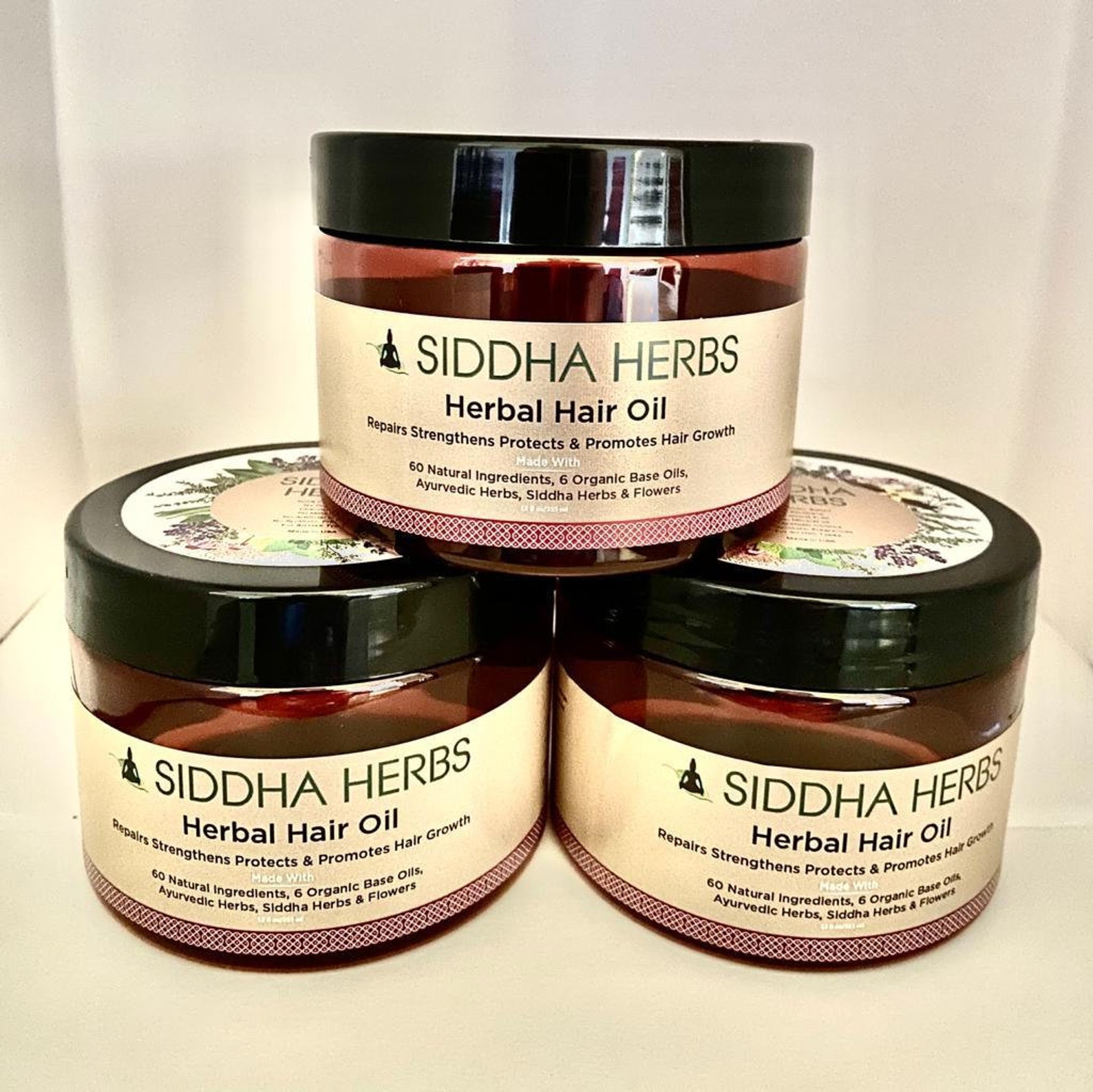Siddha Herbs Herbal Hair Oil for Hair Growth, Strengthens Hair and ...
