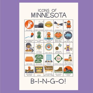 Icons of the Midwest Bingo Postcard 3 Pack (choose From Ohio, Kentucky ...