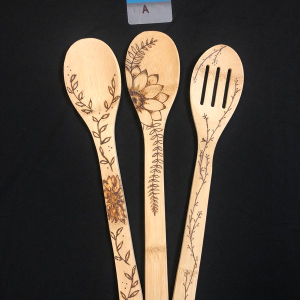 Wood Burned Spoons - Etsy