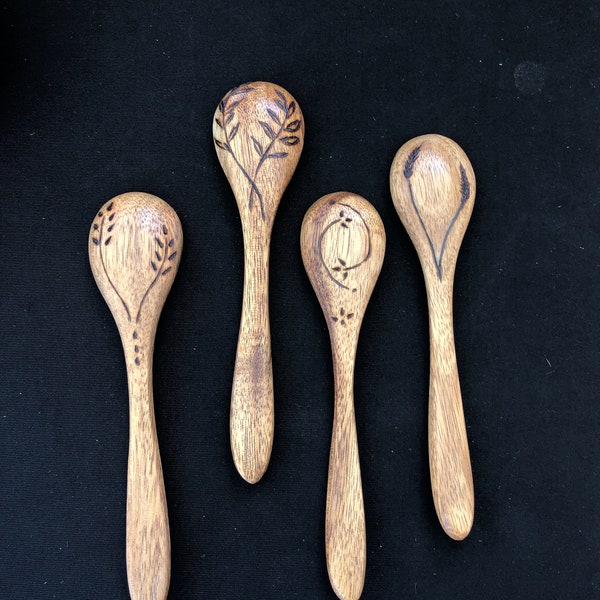 Wood Burned Spoons - Etsy