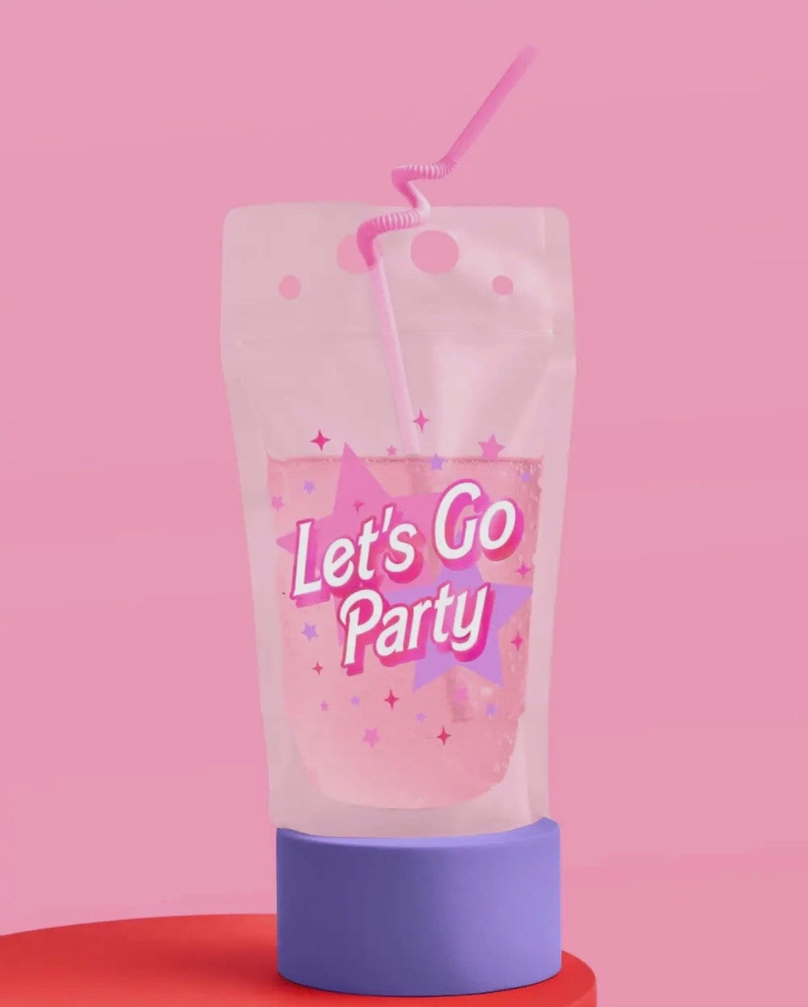 Lets Go Party Drink Pouches, Pink, Barbie Party, Juice Pouches, Come on ...