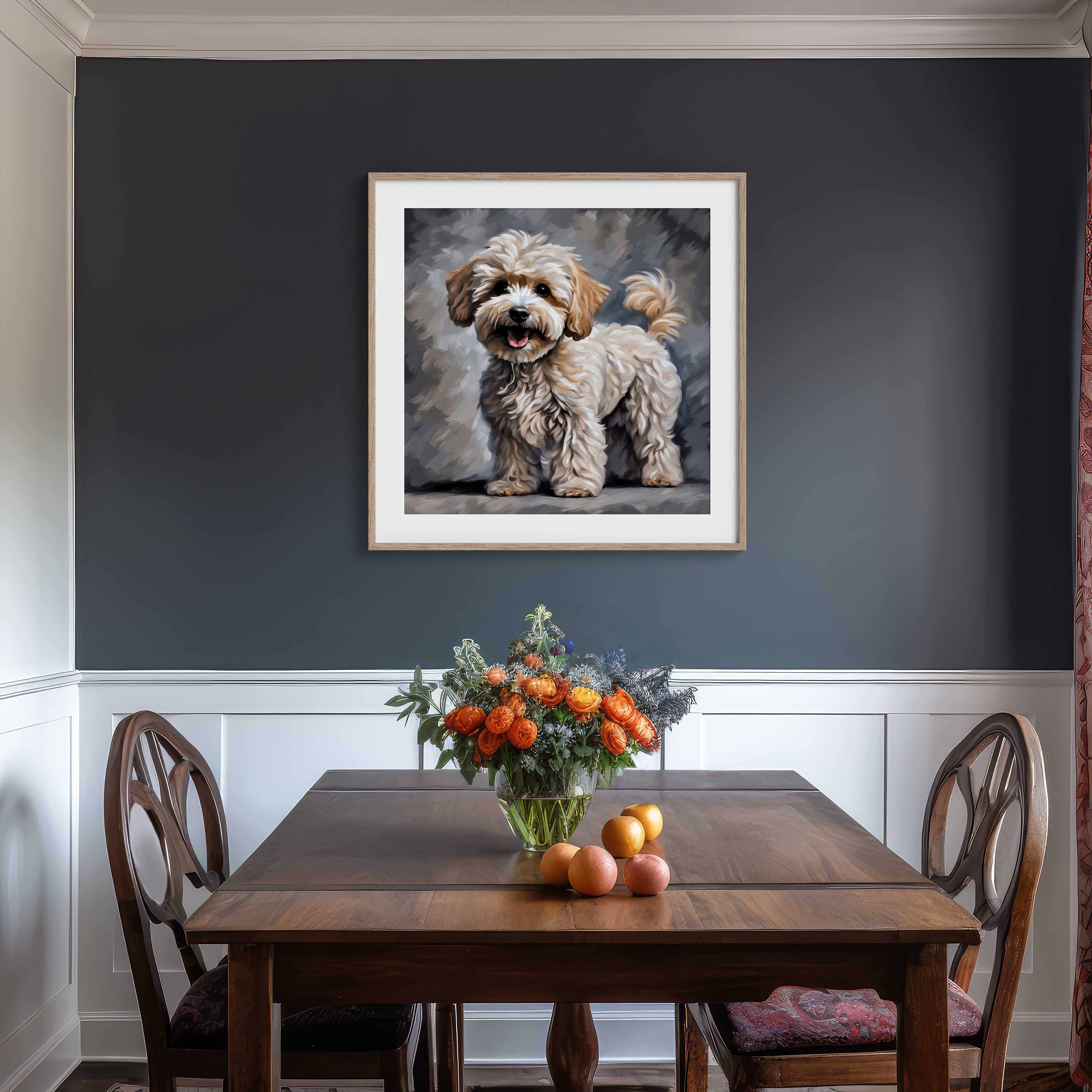 Maltipoo Artwork, Animal Lover Instant Digital Download Wall Art, Pet ...