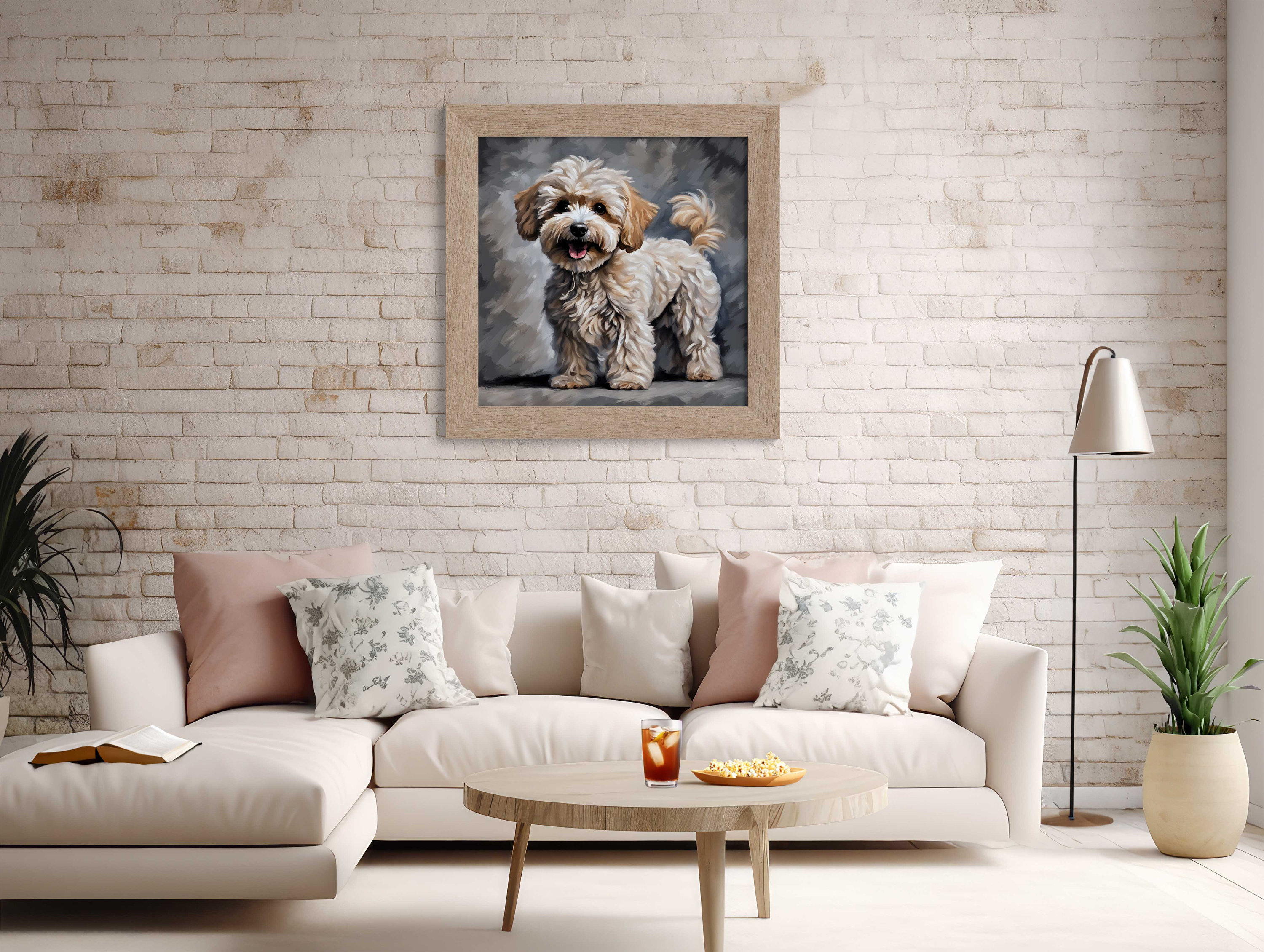 Maltipoo Artwork, Animal Lover Instant Digital Download Wall Art, Pet ...