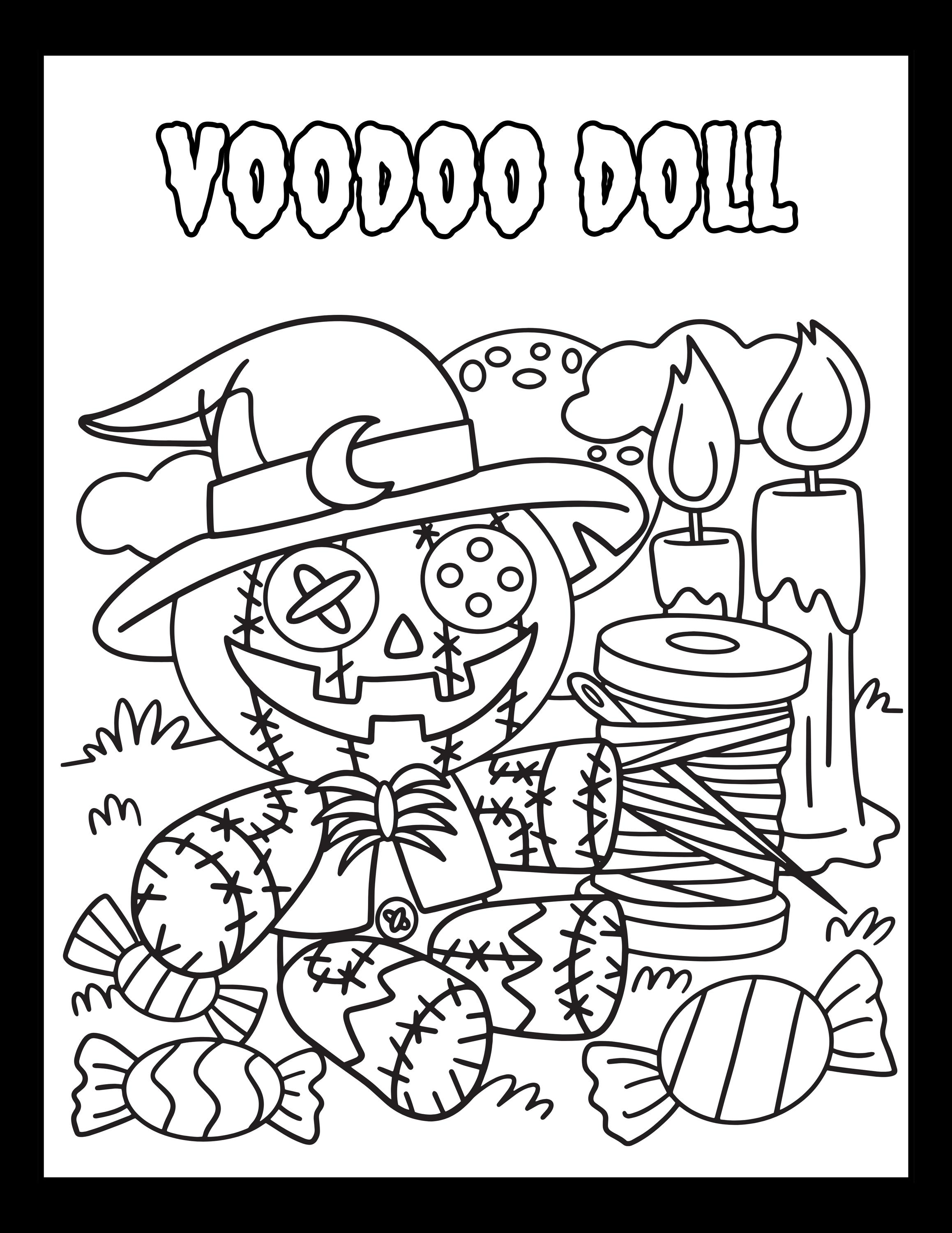 Happy Halloween Coloring Book and Activity Pages for Children Ages 8 ...