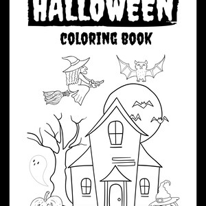 Happy Halloween Coloring Book and Activity Pages for Children Ages 8 ...