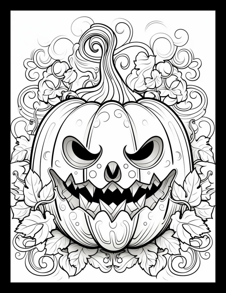 Happy Halloween Coloring Book and Activity Pages for Children Ages 8 ...
