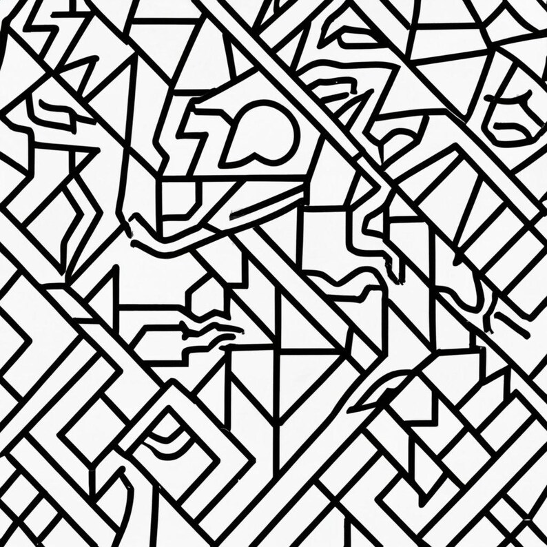 Coloring Book for Children and Adults Genius Mindfulness Abstract ...