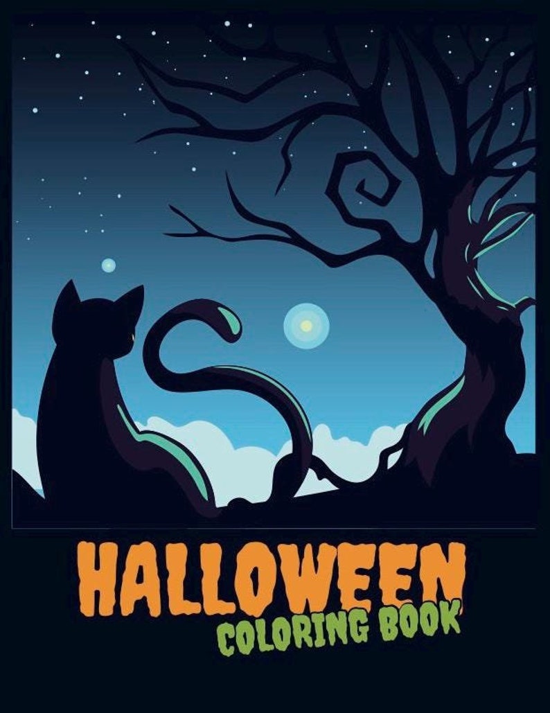 Happy Halloween Coloring Book and Activity Pages for Children Ages 8 ...