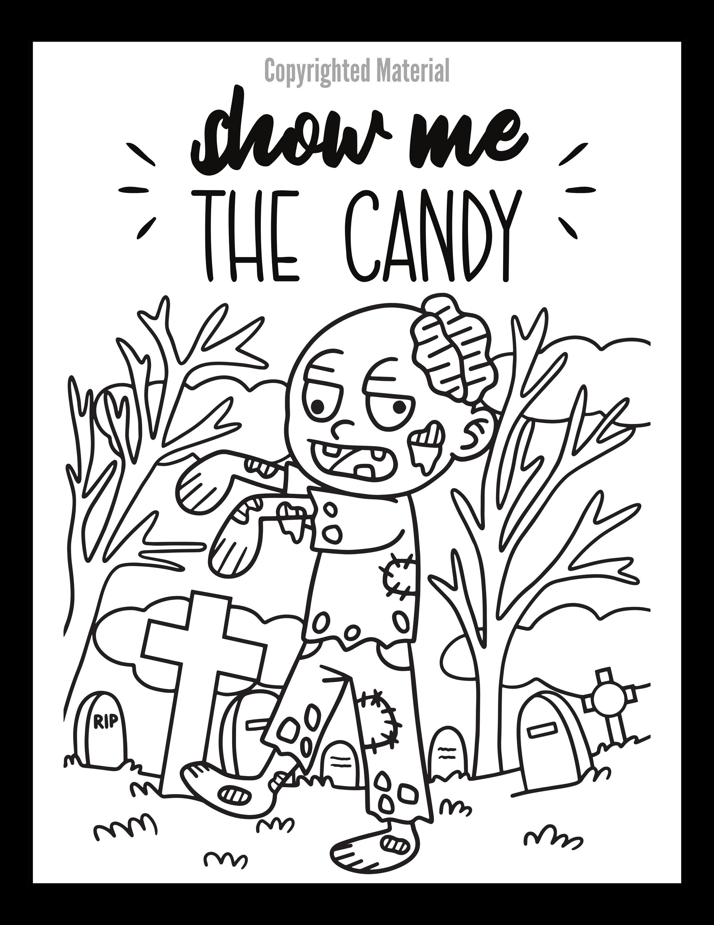 Happy Halloween Coloring Book and Activity Pages for Children Ages 8 ...