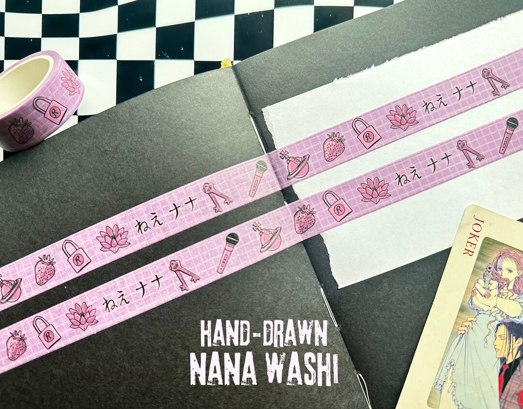 Hand-drawn NANA Washi Tape, Anime, Manga Deco - Etsy