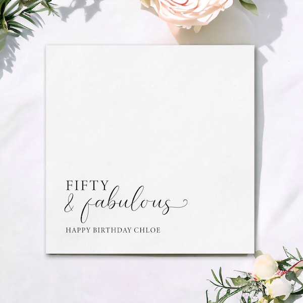 Birthday Napkins - Etsy