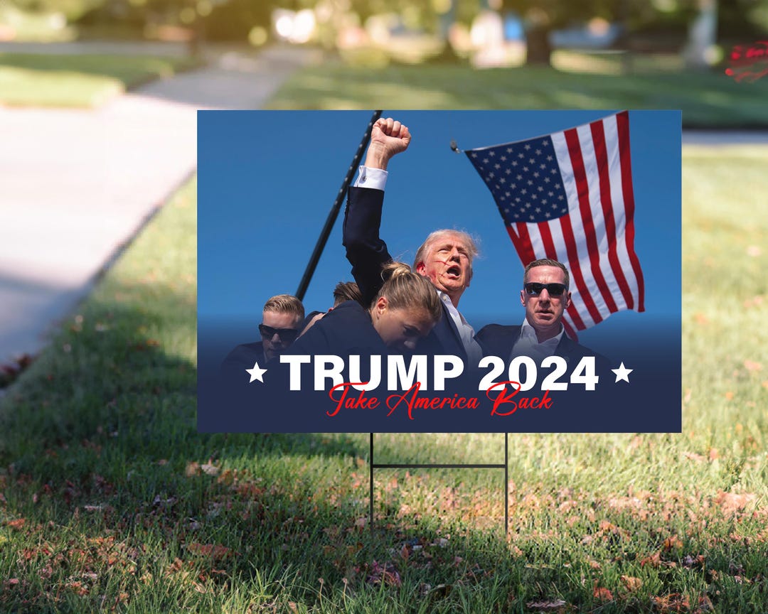 Trump 2024 Yard Sign Trump 2024 Save America Lawn Sign Trump for ...