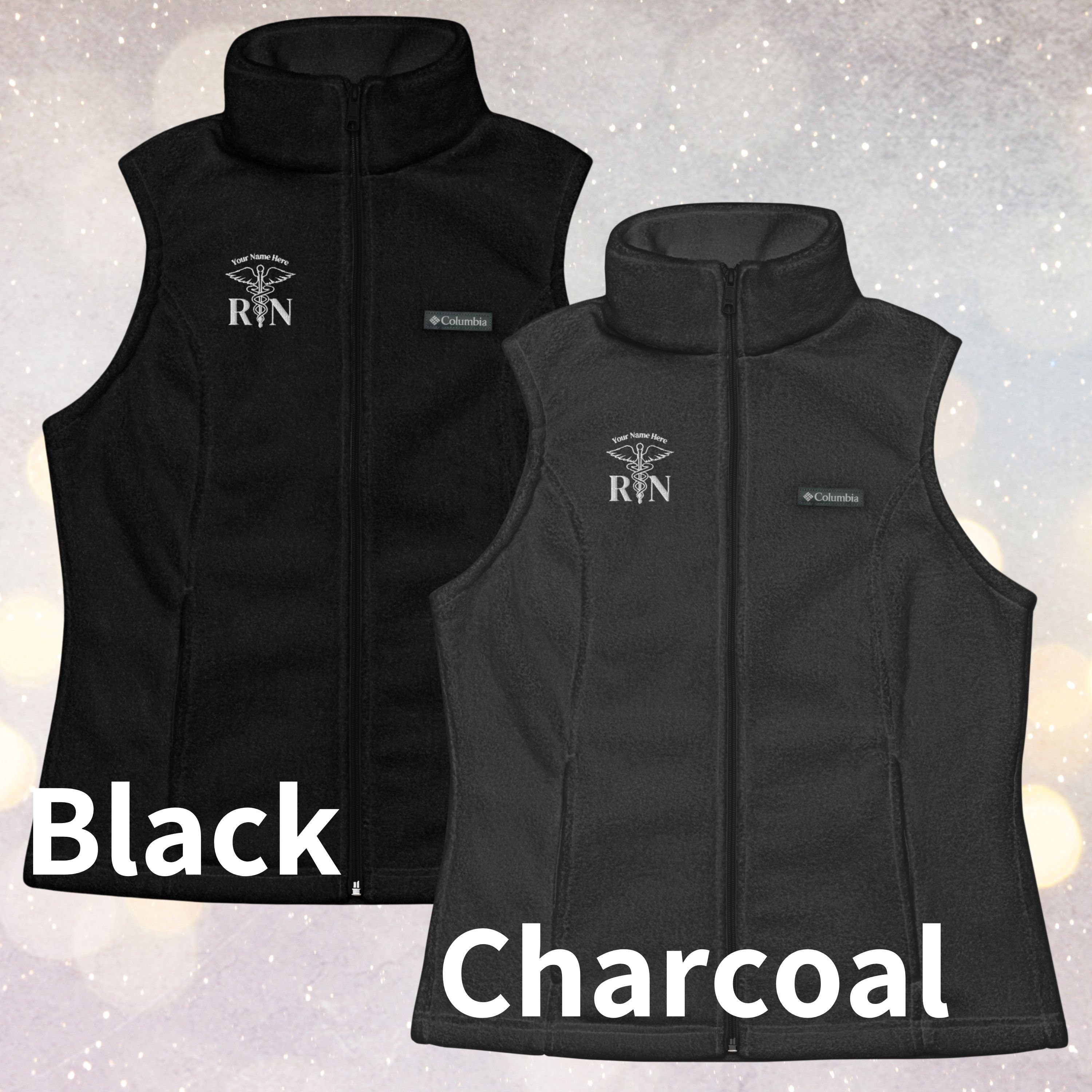 Personalized RN Vest Nurse Gift Personalized Nurse Fleece Vest Nurse ...