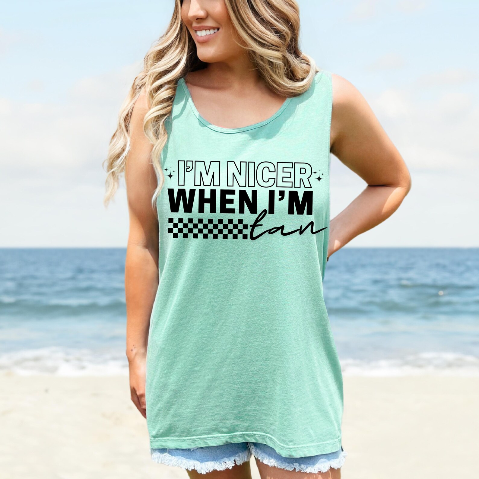 Cute Summer Shirt Beach Vacation Tank Top Funny Beach Shirt Cute Beach ...