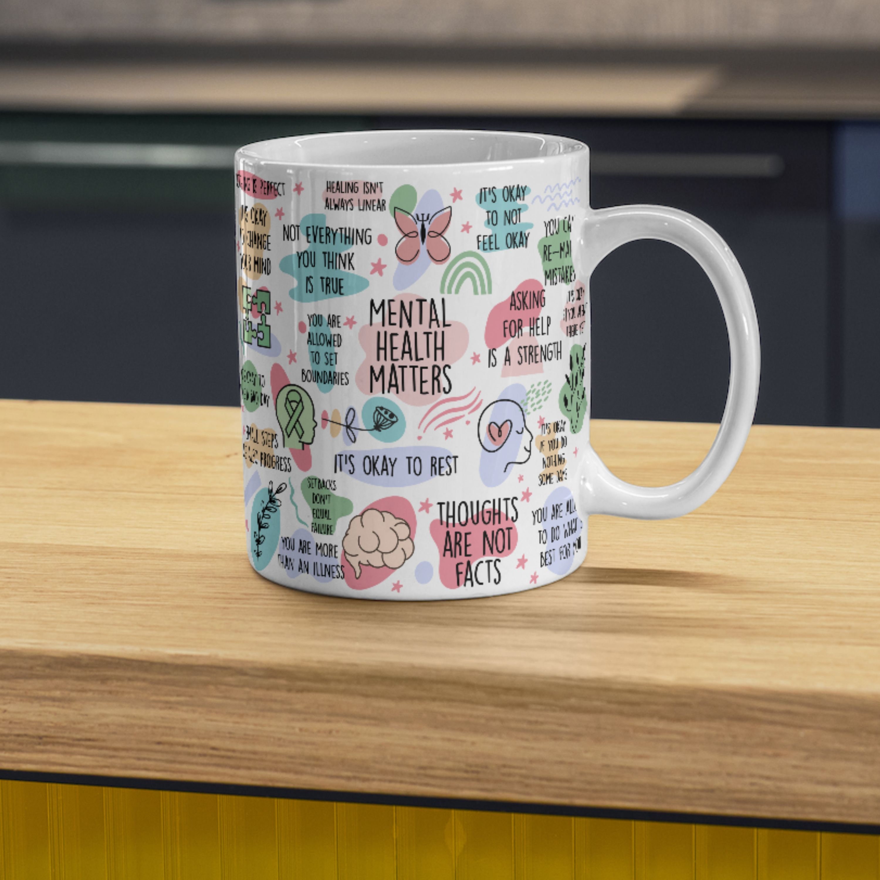 Positive Affirmation Mug Mental Health Cup Inspirational Drinkware ...